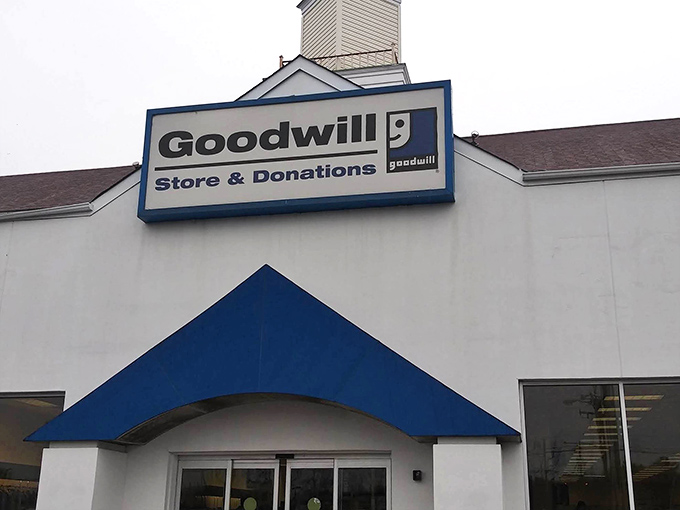 The unassuming exterior of Wilmington's Goodwill belies the treasure trove waiting inside. Like a thrift store TARDIS, it's bigger on the inside.