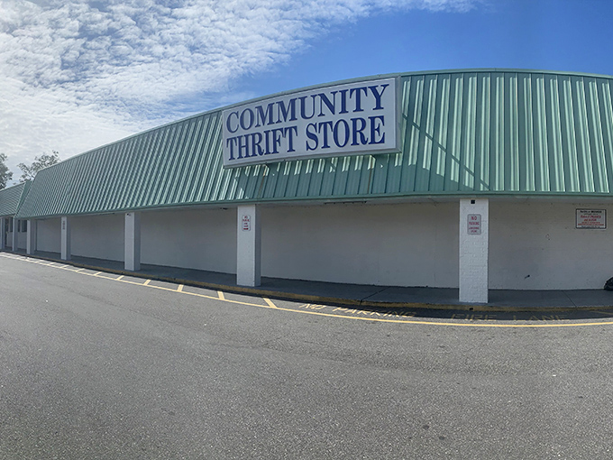 The green-roofed treasure chest of Pine Castle beckons bargain hunters with its unassuming exterior. Behind those walls? A universe of possibilities awaits.