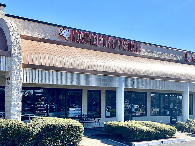 The unassuming storefront of Hospice Thrift Store in Ocala's Paddock Park Shops hides a treasure trove of bargains waiting to be discovered.