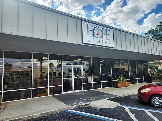 The unassuming storefront hides treasures that would make even seasoned bargain hunters weak in the knees.