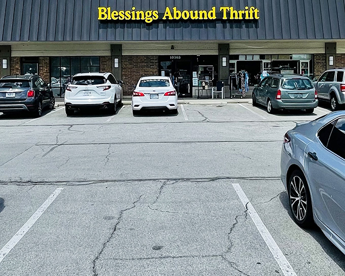 The unassuming storefront might fool you, but behind that yellow sign lies a treasure hunter's paradise waiting to be explored.