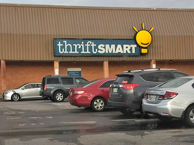 ThriftSmart's cheerful yellow lightbulb logo isn't just cute branding&mdash;it's the perfect symbol for the "aha!" moments waiting inside this Nashville treasure trove.