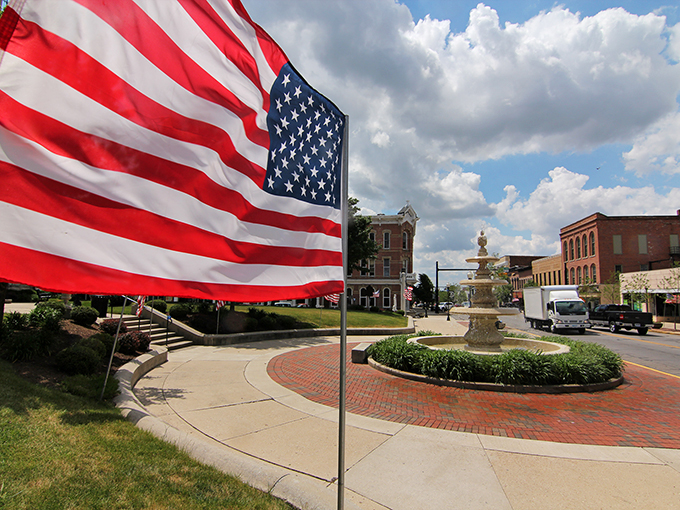 Bellefontaine's historic downtown buildings stand as proud sentinels of the past, their brick facades telling stories that modern glass towers simply can't match.