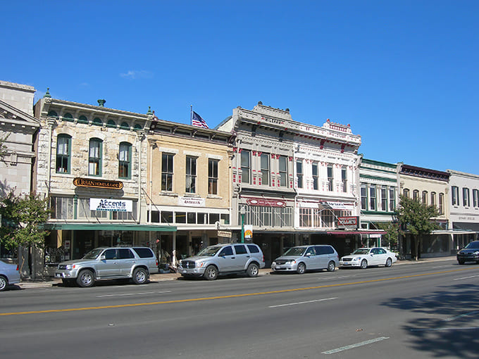Georgetown's historic downtown square feels like stepping into a movie set where limestone buildings tell stories and shoppers move at a delightfully human pace.