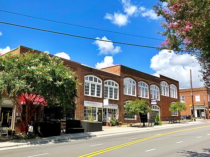 Downtown Hillsborough's historic brick buildings line up like distinguished gentlemen at a Southern soir&eacute;e.