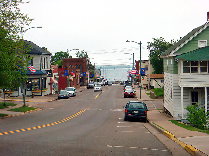 Bayfield's main street gently slopes toward Lake Superior, creating that rare "end-of-the-road meets beginning-of-adventure" feeling that defines perfect small towns.