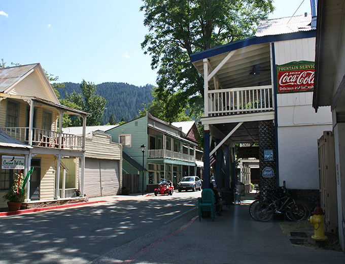 Main Street Downieville looks like a movie set, but it's the real deal &ndash; a Gold Rush town where time decided to take a permanent vacation.