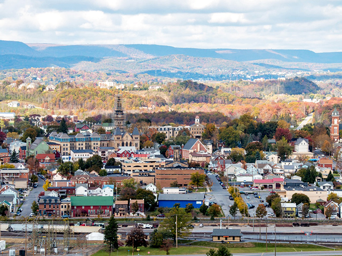 Nestled among Pennsylvania's rolling hills, Hollidaysburg unfolds like a storybook town where autumn paints the surrounding landscape in nature's most extravagant color palette.