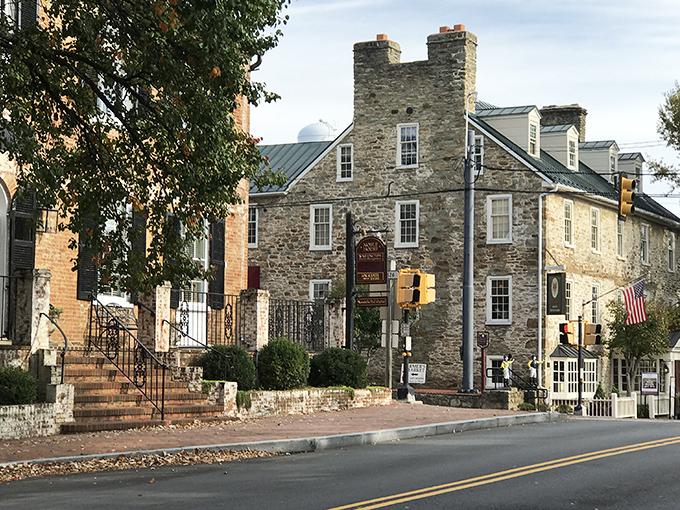 Historic charm on full display along Washington Street, where brick buildings and metal roofs have been telling stories since Thomas Jefferson was penning letters.