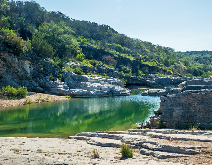 Mother Nature's architectural masterpiece where limestone and water have been collaborating for millions of years. The result? This stunning Texas tableau.