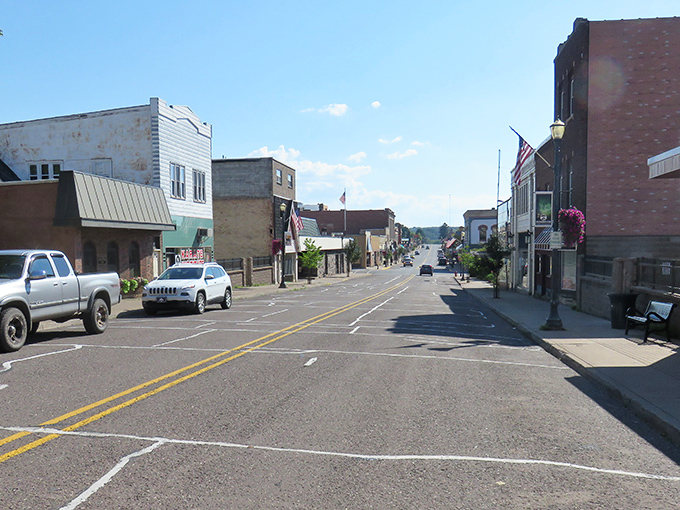 Downtown Ironwood stretches before you like a Norman Rockwell painting come to life, where rush hour means three cars at the four-way stop.