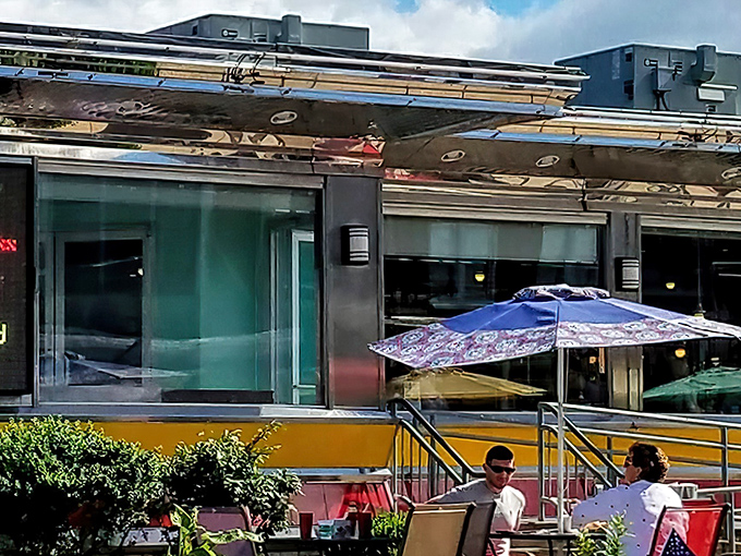 When summer arrives, the outdoor patio becomes West Reading's unofficial town square, where blue umbrellas provide shade for conversations that flow as freely as the coffee.