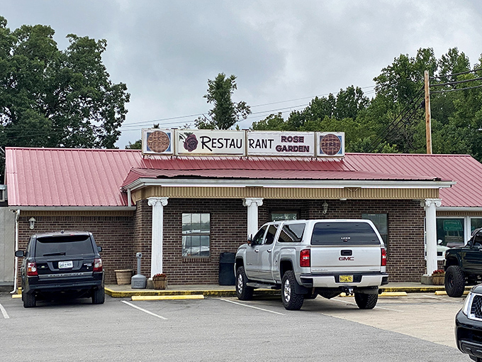 The unassuming brick exterior of Rose Garden Restaurant in Silver Point hides culinary treasures that locals have cherished for years.