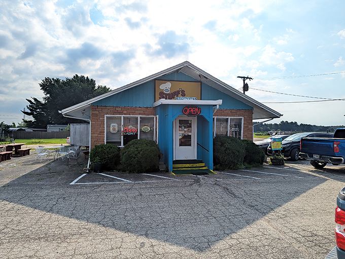 The bright blue exterior of Stuff's stands out like a beacon of breakfast hope in Wisconsin Dells. No fancy frills needed when the food speaks volumes.