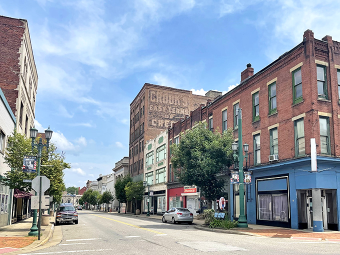 East Liverpool's skyline offers a perfect blend of historic architecture and natural beauty, with rolling hills embracing this once-mighty pottery capital.