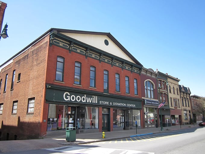 Brookville's Main Street welcomes you with historic brick buildings and American flags, a scene Norman Rockwell would have painted if he'd discovered Wi-Fi.