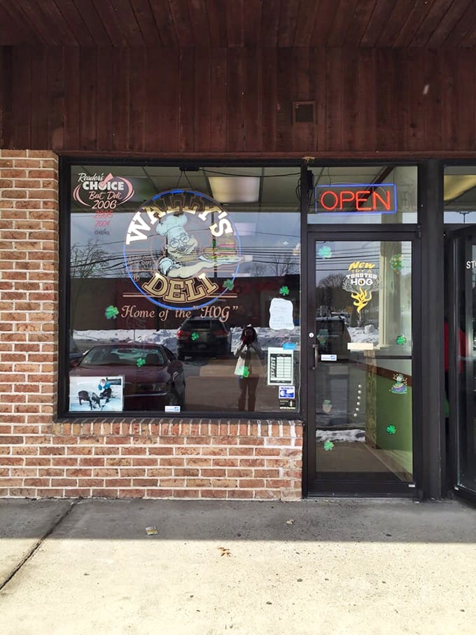 The unassuming storefront of Wally's Deli proudly declares itself "Home of the HOG" &ndash; a promise that sandwich lovers know is gloriously fulfilled inside.