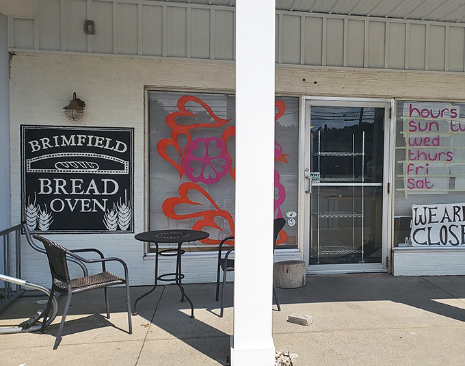 The unassuming exterior of Brimfield Bread Oven hides culinary treasures within. Like finding a Picasso at a yard sale, this modest bakeshop delivers unexpected delights.