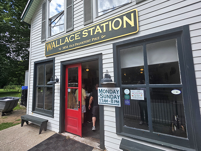 Step through that red door and enter sandwich paradise. The historic building may look unassuming, but inside awaits culinary magic that's drawn visitors for miles around.