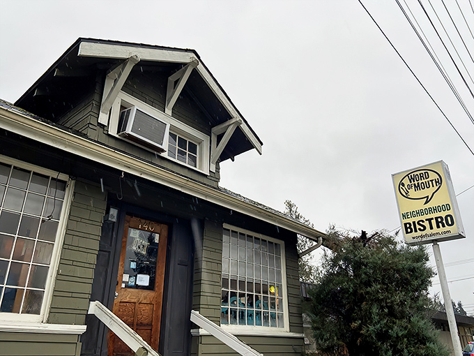 A craftsman bungalow with more culinary magic inside than Hogwarts. Salem's most unassuming food temple beckons with its olive-green charm.