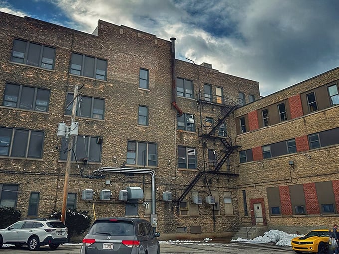 This imposing brick building doesn't just house antiques—it's practically an antique itself, with character etched into every weathered stone.