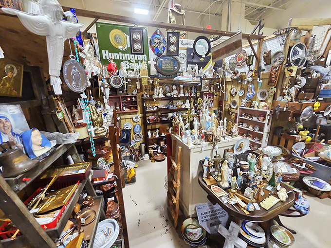 A treasure hunter's dream! This booth is a Disney collector's paradise, with Mickey memorabilia and vintage collectibles creating a nostalgic wonderland.