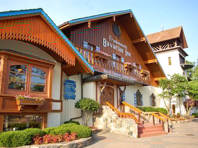 The Bavarian Inn's storybook exterior isn't just for show&mdash;it's your first hint that you've left Michigan and stumbled into a slice of Alpine paradise.