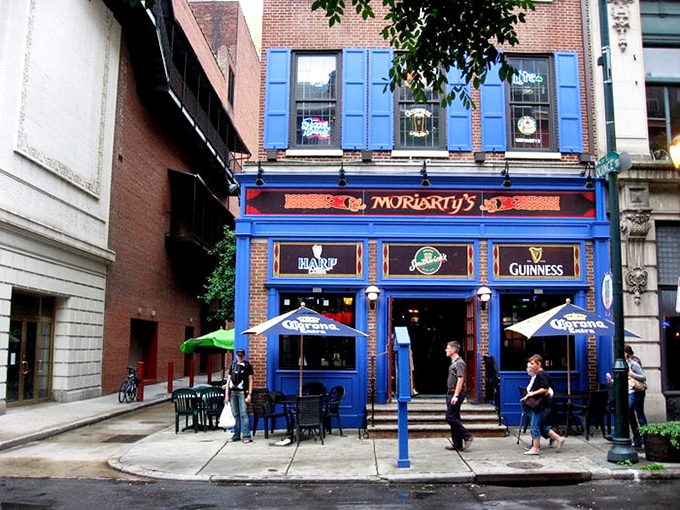 That iconic blue exterior isn't just eye-catching&mdash;it's a beacon for wing lovers across Philadelphia. Like finding treasure at the end of a delicious rainbow!