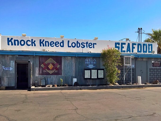 Don't judge this seafood sanctuary by its corrugated cover. Like a desert mirage that actually delivers, this unassuming exterior hides oceanic treasures within.