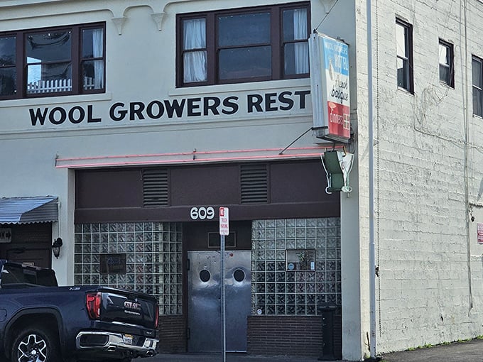 No fancy frills here! The unassuming exterior of Wool Growers Restaurant hides culinary treasures that would make a five-star chef weep with joy.