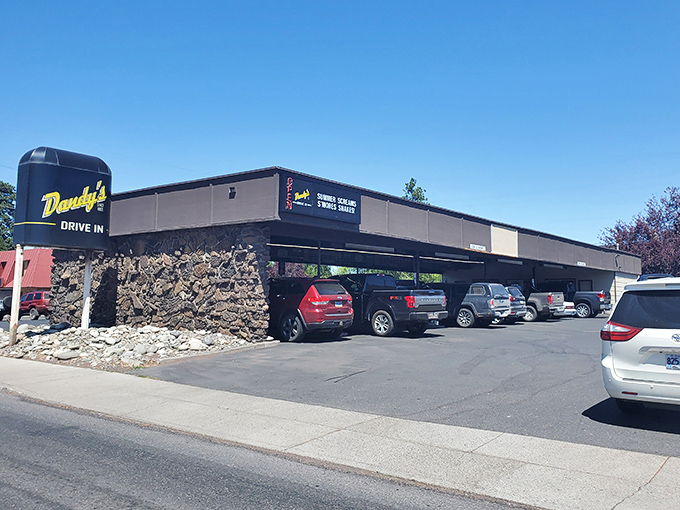 Dandy's Drive-In sits unassumingly on Northeast Third Street, where architectural modesty meets culinary magnificence in perfect harmony.