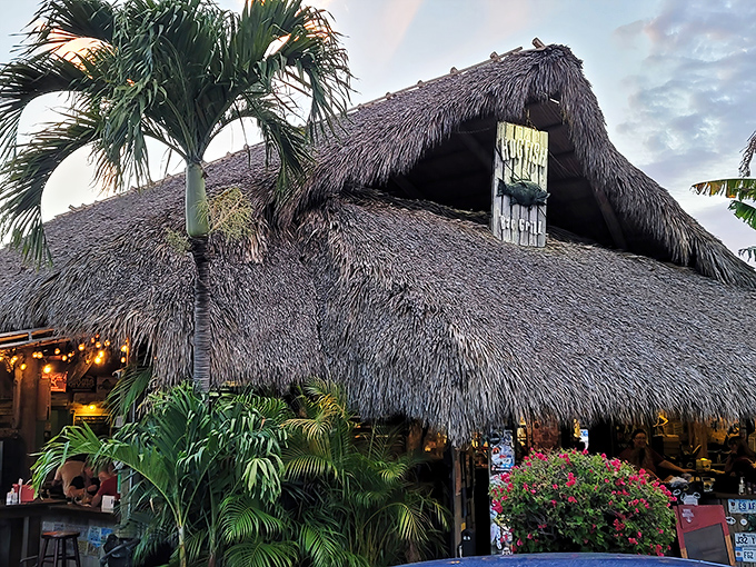 The thatched roof isn't just for show &ndash; it's nature's air conditioning and Florida's version of a welcome mat rolled into one tropical package.