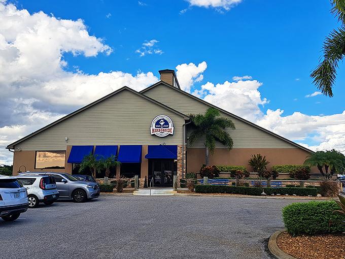 The kind of exterior that whispers promises rather than shouting advertisements &ndash; sophisticated seafood awaits inside.