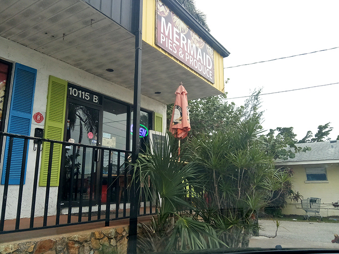 The unassuming exterior of Mermaid Pies & Produce proves once again that Florida's best culinary treasures often hide in plain sight.