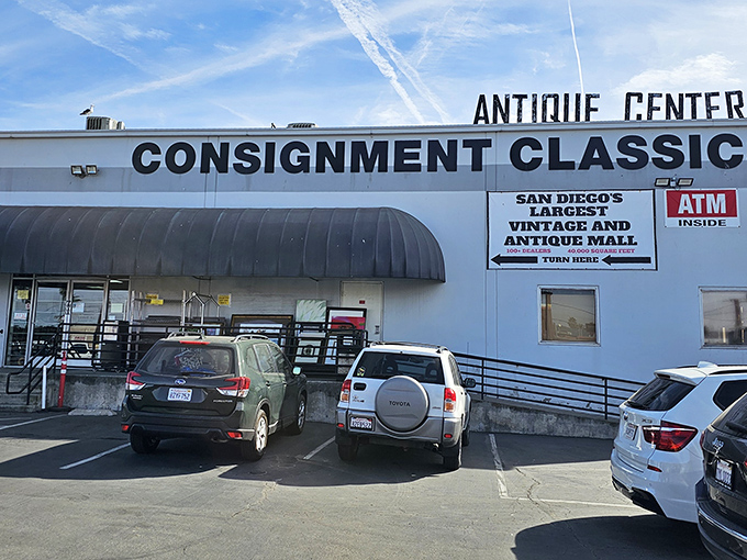 The unassuming exterior of Consignment Classics belies the treasure trove within&mdash;like finding the entrance to Narnia behind a humble wardrobe door.
