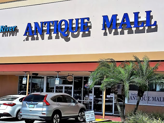 The blue lettering against the beige facade promises adventure. Like a portal to the past, this unassuming storefront houses countless memories waiting to be rediscovered.