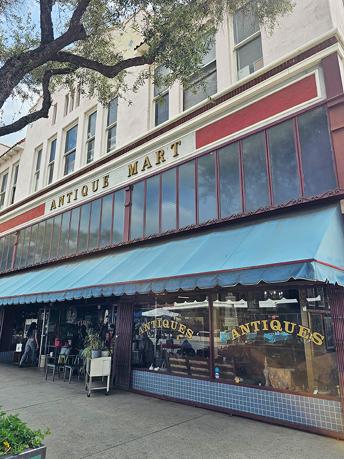 This classic storefront whispers stories of decades past, where treasure hunting becomes an art form.