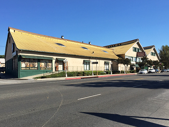 A treasure hunter's paradise where every aisle tells a story. The wooden Native American figure stands guard over decades of memories waiting to be adopted.