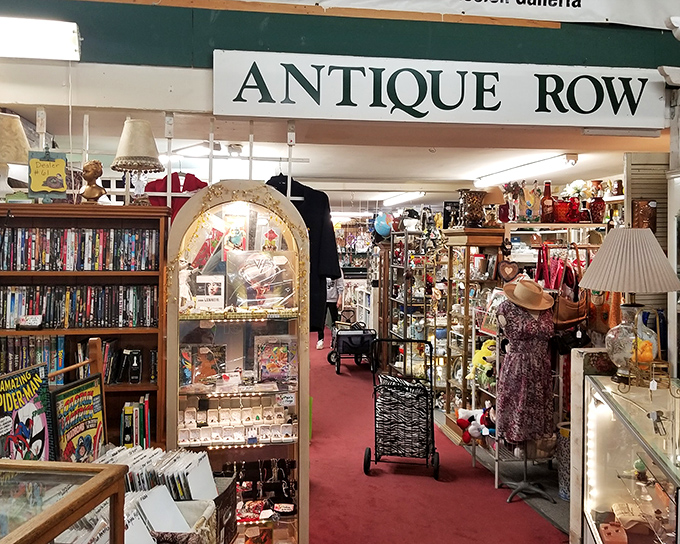 "Antique Row" isn't just a sign&mdash;it's a promise. This corridor of curiosities might just swallow your afternoon whole, and you'll thank it for the privilege.