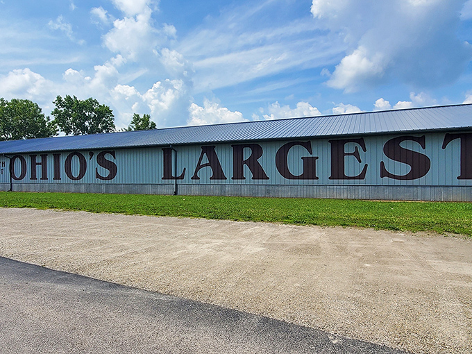 "Ohio's Largest" isn't just a boast&mdash;it's a promise. This unassuming blue building houses a universe of treasures waiting to be discovered.