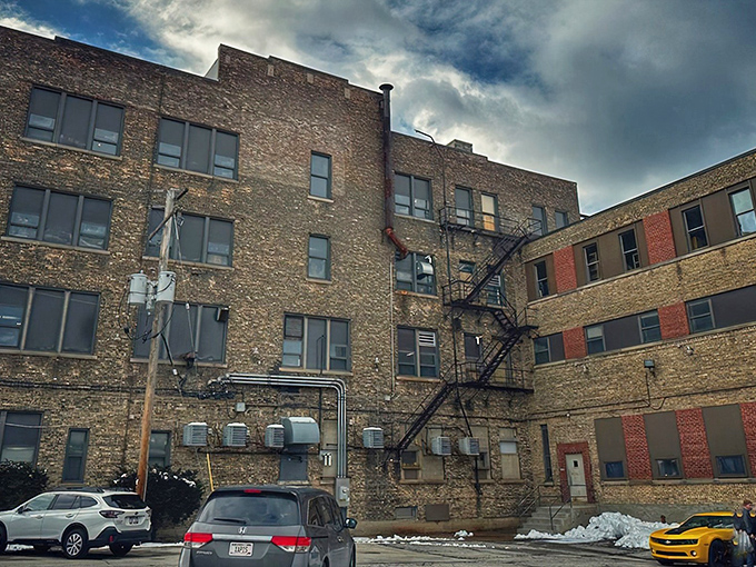 This imposing brick building doesn't just house antiques—it's practically an antique itself, with character etched into every weathered stone.