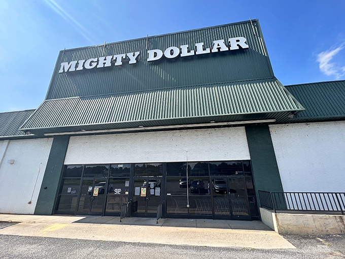 The green giant of bargain hunting stands ready to welcome your wallet and your wildest shopping dreams.