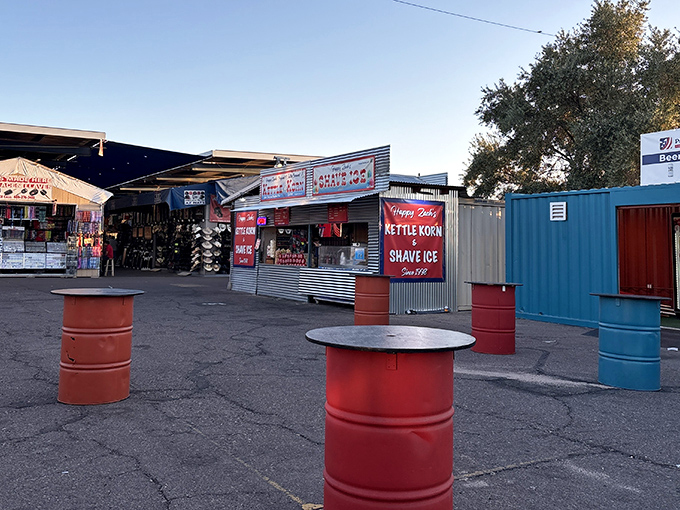 Phoenix Park 'n Swap - Where kettle corn dreams and automotive schemes collide under Arizona's endless blue sky.