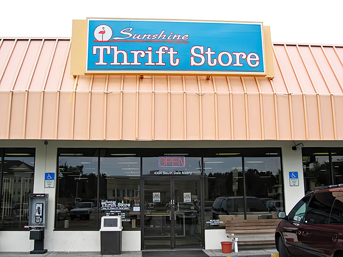 That bright blue sign beckoning from South Dale Mabry promises treasures beyond your wildest thrifting dreams.