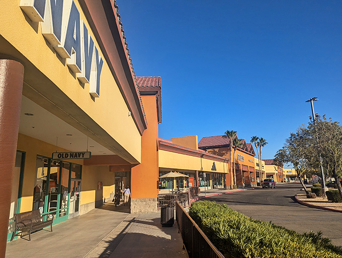 The Spanish-inspired architecture of Outlets at Barstow stands like a mirage in the desert, promising retail therapy where you'd least expect it.
