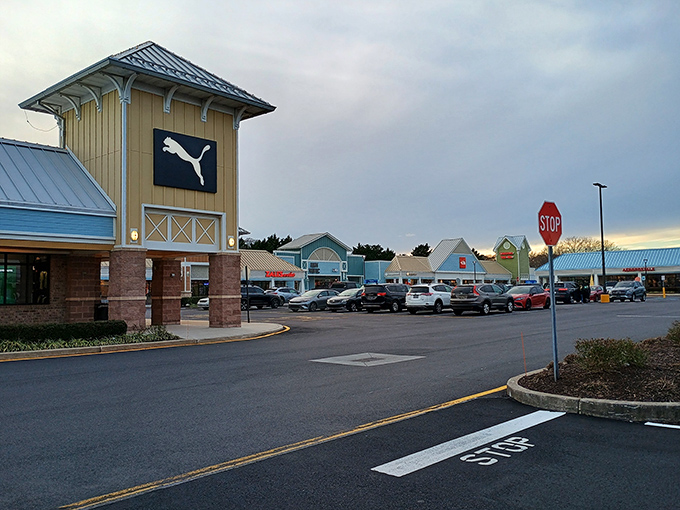 The iconic Puma storefront stands tall like a retail lighthouse, beckoning bargain hunters to the shores of savings at Tanger Seaside.