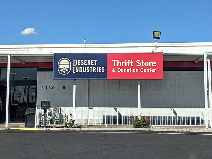 The unassuming facade of treasure-hunting paradise. Like finding a five-star restaurant in a strip mall, appearances can be deliciously deceiving.