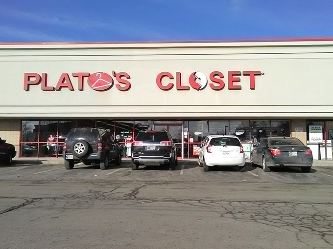 The promised land of budget fashion awaits behind these doors, where your wallet can finally breathe a sigh of relief.