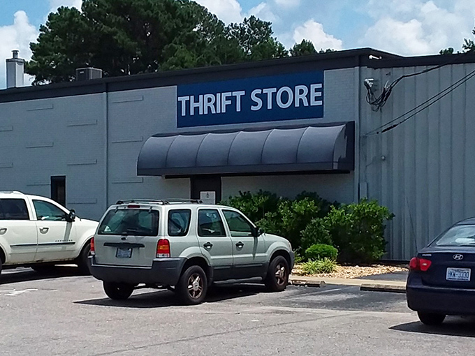 The unassuming exterior of JCI Thrift Store proves once again that the best treasures often hide behind the simplest facades, like finding a Picasso at a yard sale.