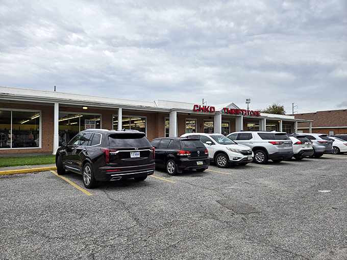 The unassuming exterior of CHKD Thrift Store hides a treasure trove within. Like a Vegas casino without the slot machines—you'll lose track of time, not money.
